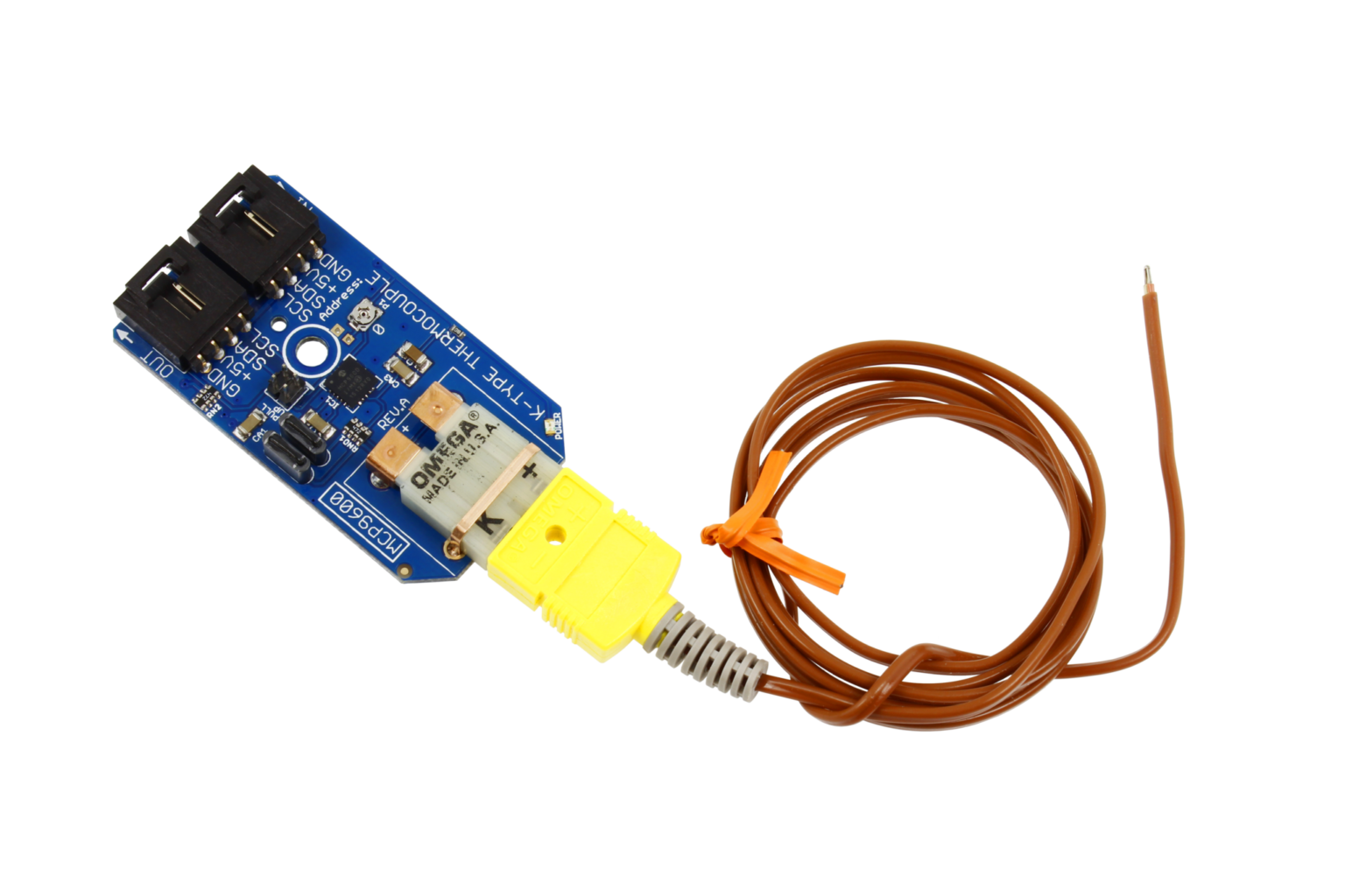MCP9600 K-Type Thermocouple I2C Mini Module - NCD Store