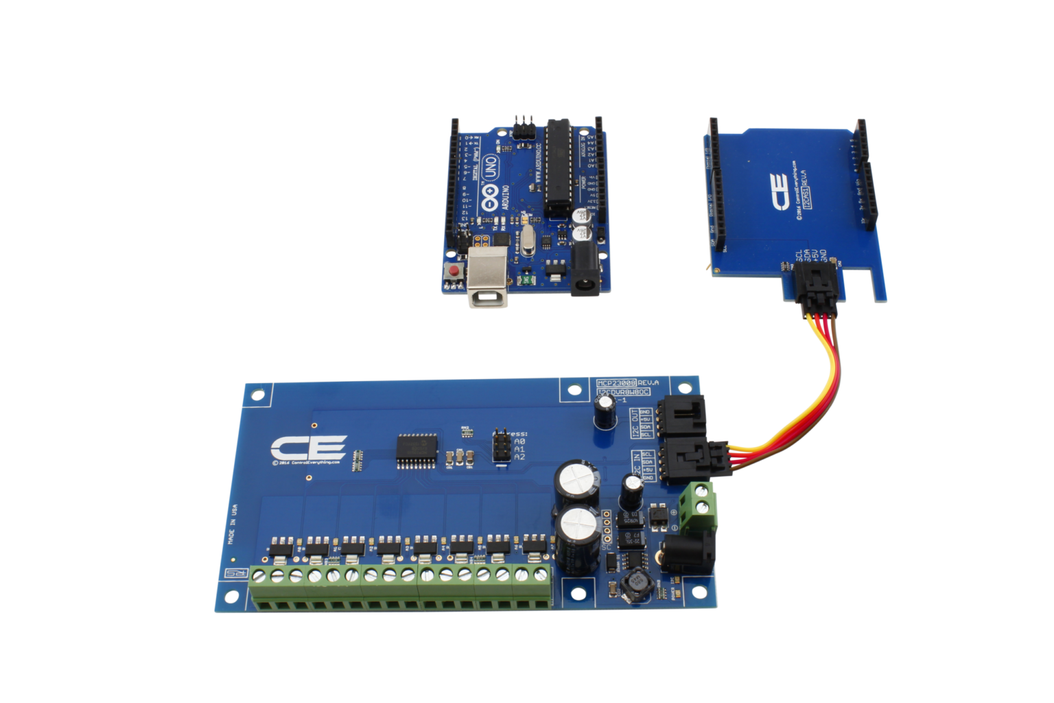 MCP23008 8-Channel 8W Open Collector FET Driver with I2C Interface ...