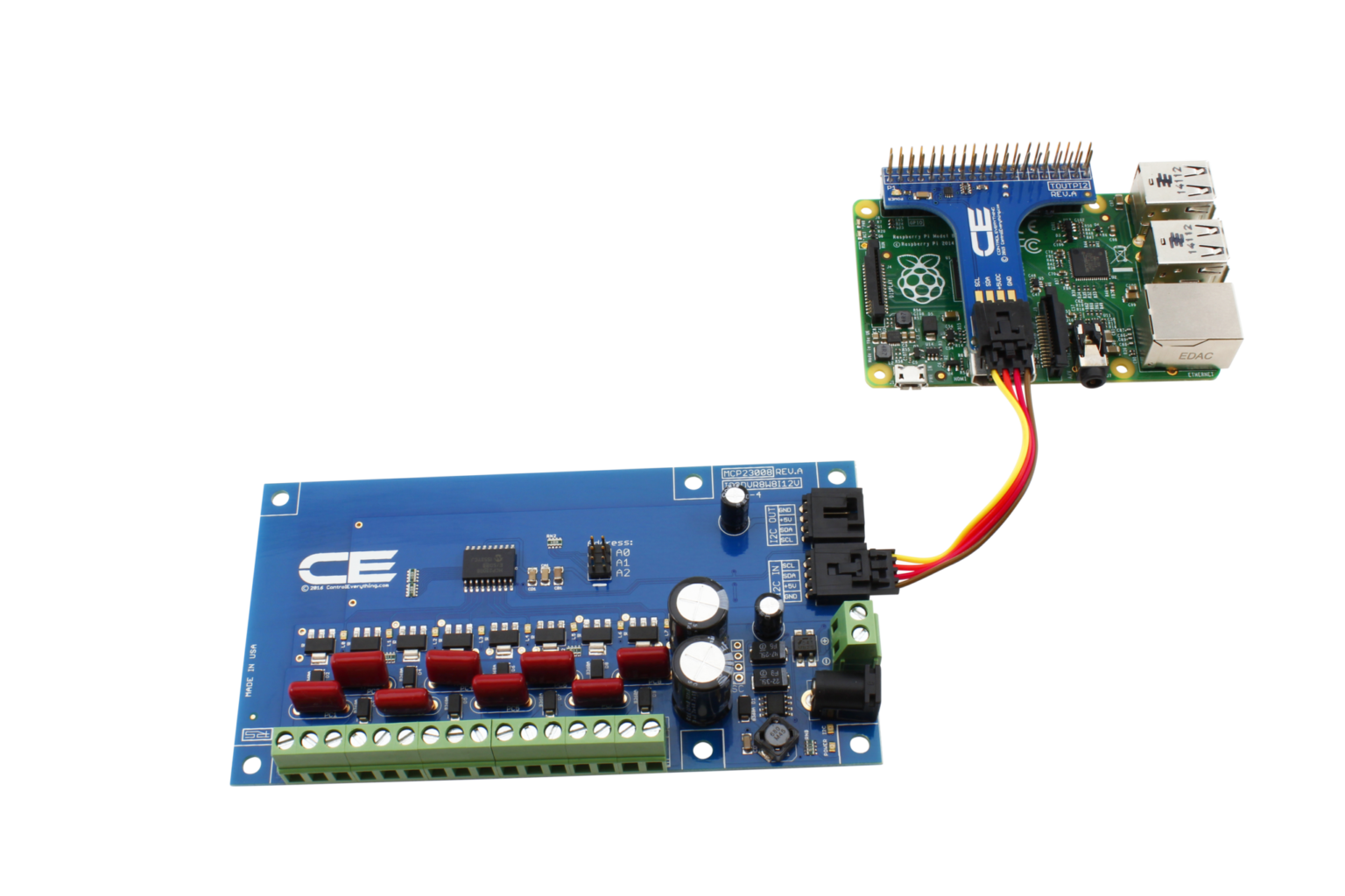 MCP23008 8-Channel 8W 12V FET Solenoid Driver Valve Controller with I2C Interface - NCD Store