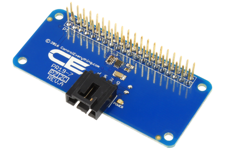 I2C Shield for Raspberry Pi Zero with Outward Facing I2C Port - NCD Store