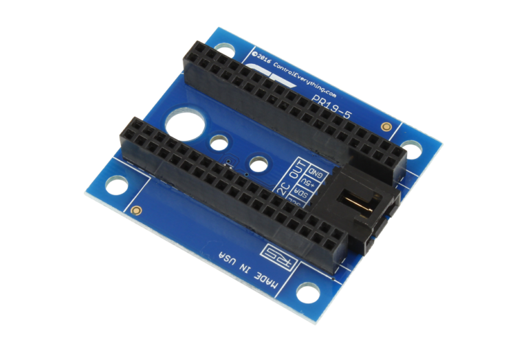 I2C Shield for Particle Electron or Particle Photon with Outward Facing +5V I2C Port - NCD Store
