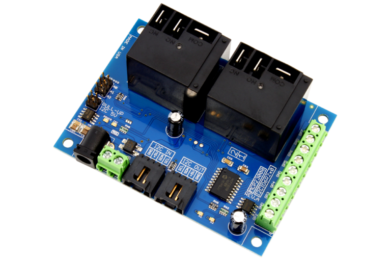 MCP23008 I2CIO6R2x0 2-Channel High-Power Relay Controller + 6 GPIO with I2C Interface - NCD Store