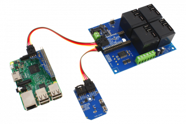 4-Channel High-Power Relay Controller Shield + 4 GPIO with IoT Interface - NCD Store