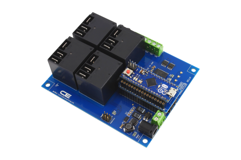 4-Channel High-Power Relay Controller Shield + 4 GPIO with IoT Interface - NCD Store