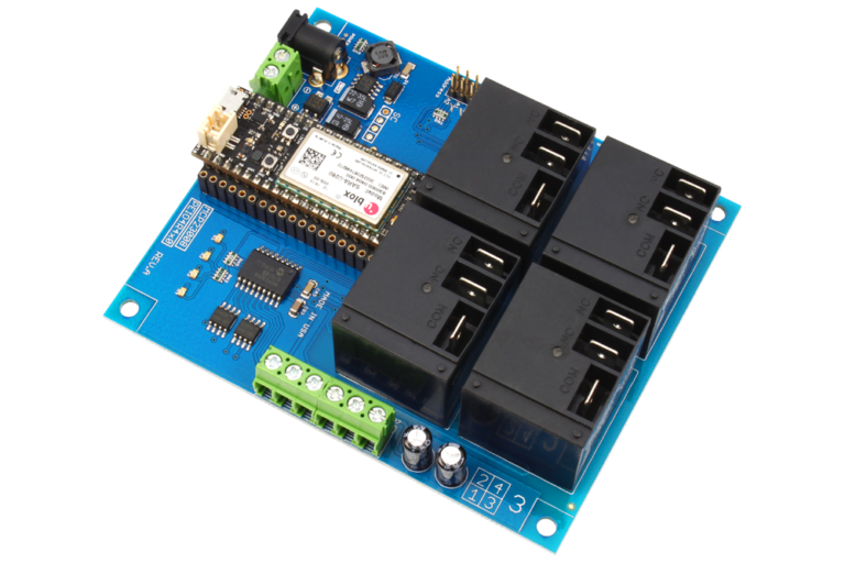 4-Channel High-Power Relay Controller Shield + 4 GPIO with IoT Interface - NCD Store