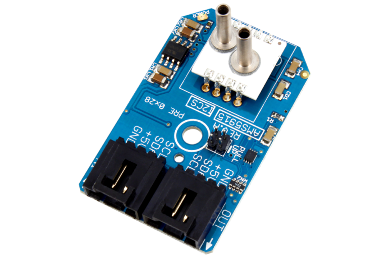 AMS5915-0350-D Amplified Pressure Sensor 0-350 mbar 0 to 5.076 PSI I2C Mini Module - NCD Store
