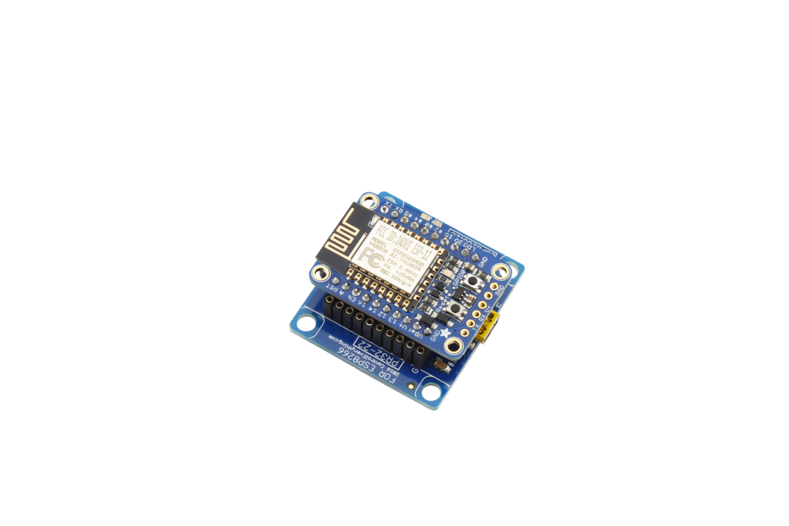 I2C Shield for Adafruit Huzzah ESP8266 Integrated USB and I2C Port - NCD Store