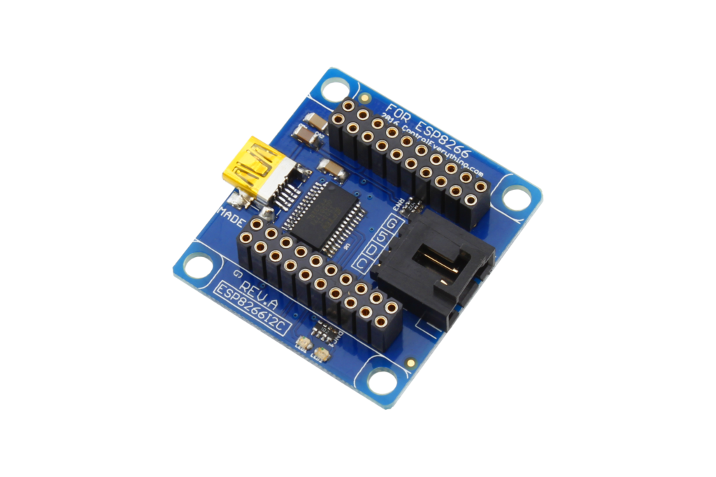 I2C Shield for Adafruit Huzzah ESP8266 Integrated USB and I2C Port - NCD Store