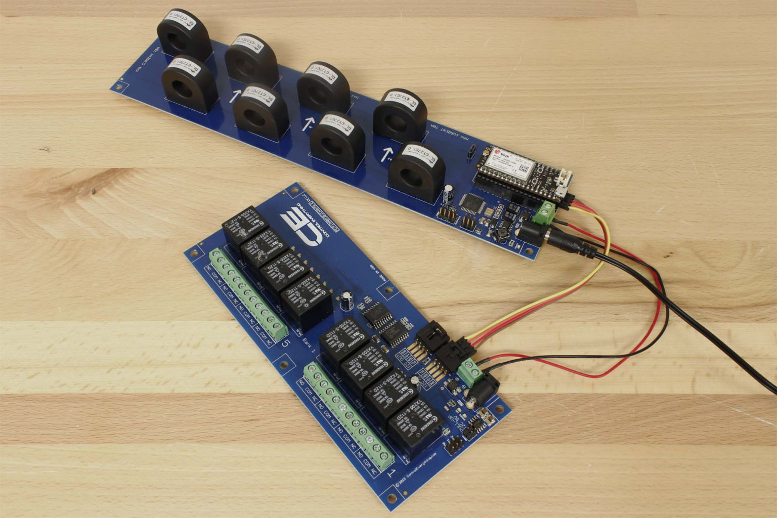 8-Channel On-Board 97% Accuracy 70-Amp AC Current Monitor with IoT ...