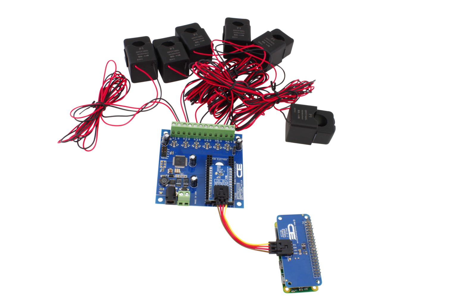 6-Channel Off-Board 98% Accuracy 100-Amp AC Current Monitor with IoT ...