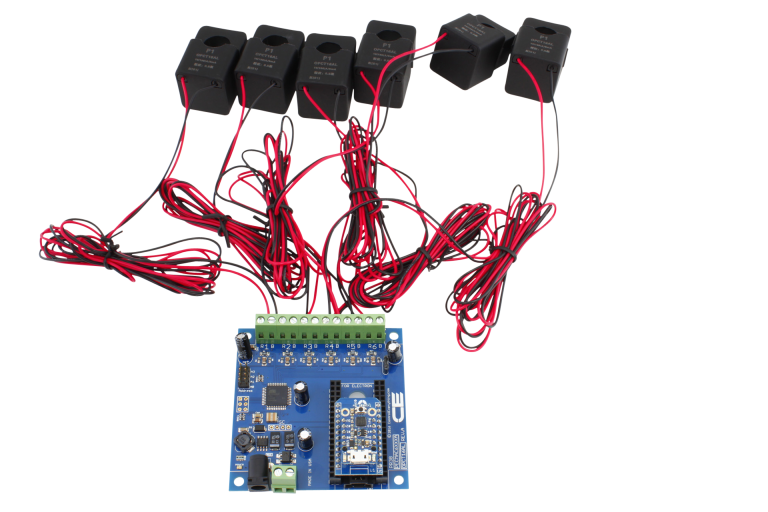 6-Channel Off-Board 98% Accuracy 100-Amp AC Current Monitor with IoT Interface - NCD Store