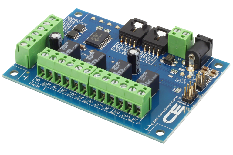 4-Channel 1-Amp SPDT Signal Relay Controller + 4 GPIO with I2C Interface - NCD Store
