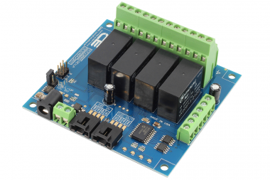 4-Channel DPDT Signal Relay Controller + 4 GPIO with I2C Interface - NCD Store