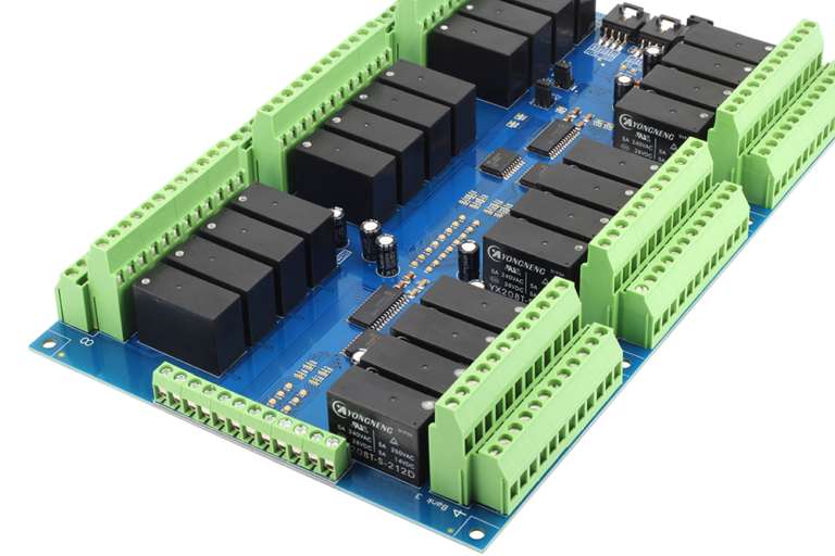 24-Channel DPDT Signal Relay Controller + 8 GPIO with I2C Interface - NCD Store