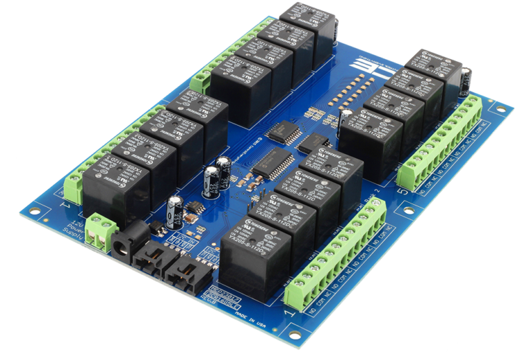 16-Channel General Purpose SPDT Relay Controller with I2C Interface ...