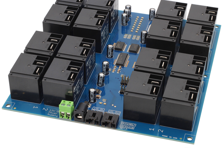 16-Channel High-Power Relay Controller with I2C Interface - NCD Store