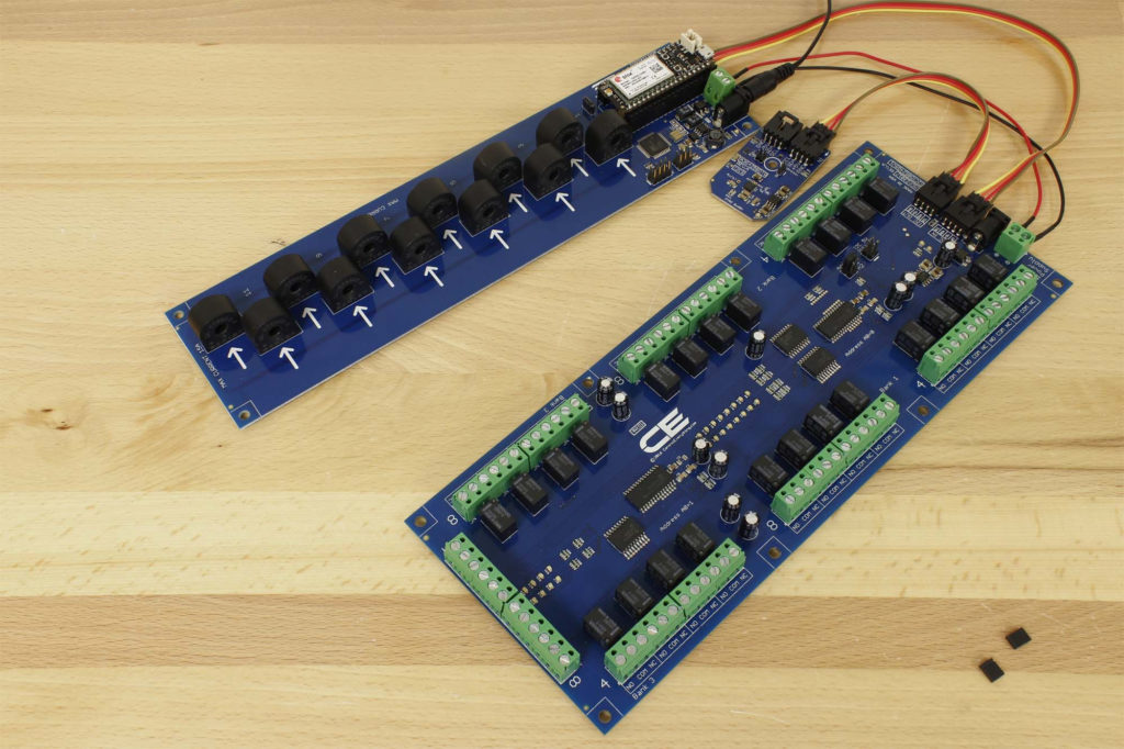 12-Channel On-Board 95% Accuracy 20-Amp AC Current Monitor with IoT ...