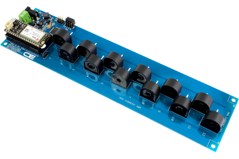 12-Channel On-Board 95% Accuracy 20-Amp AC Current Monitor with IoT ...
