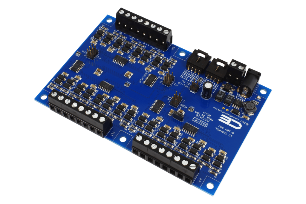 12-Channel I2C 0-10V Analog to Digital Converter with I2C Interface ...