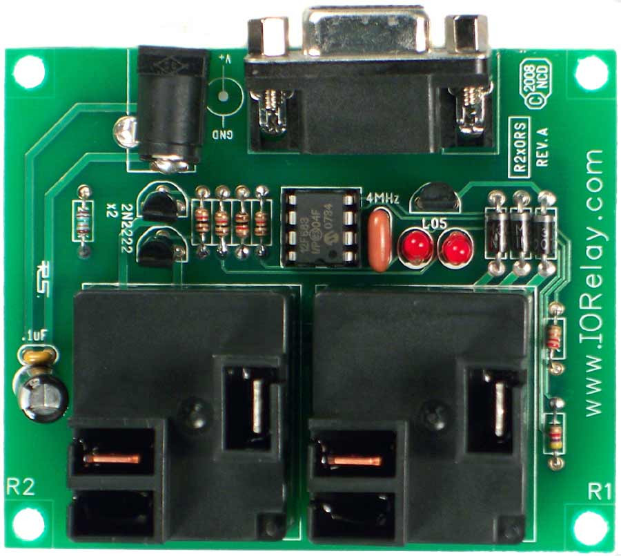 RS-232 2-Channel High-Power Relay Controller with Serial Interface LOW ...