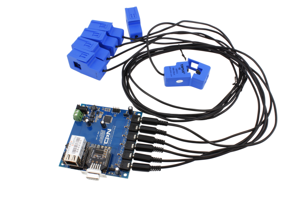 Industrial Current Sensor 6-Channel 10-100 Max Amps Pluggable Split ...