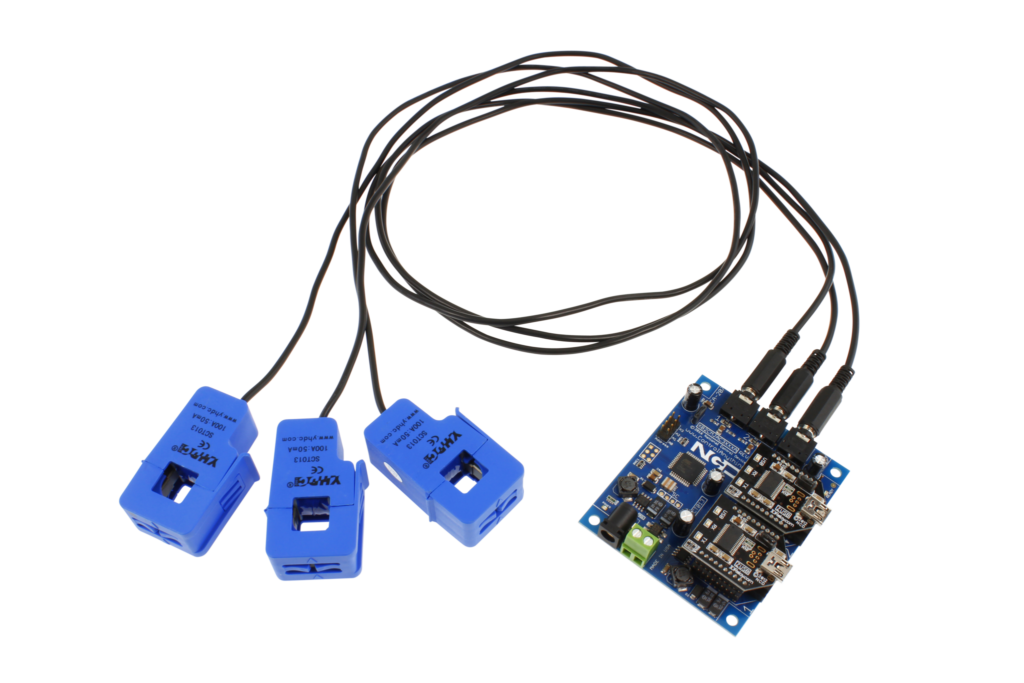 Industrial Current Monitor 3-Channel 10-100 Max Amps Pluggable Split ...