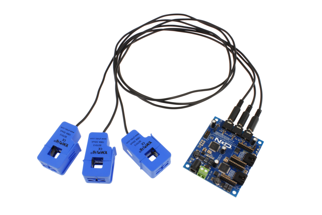 Industrial Current Monitor 3-Channel 10-100 Max Amps Pluggable Split ...
