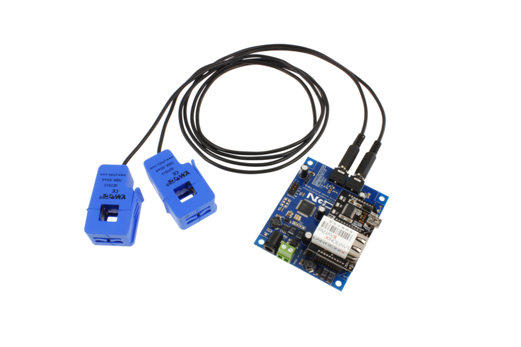 Industrial Current Sensor 2-Channel 10-100 Max Amps Pluggable Split ...