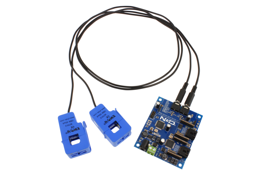Industrial Current Sensor 2-Channel 10-100 Max Amps Pluggable Split ...