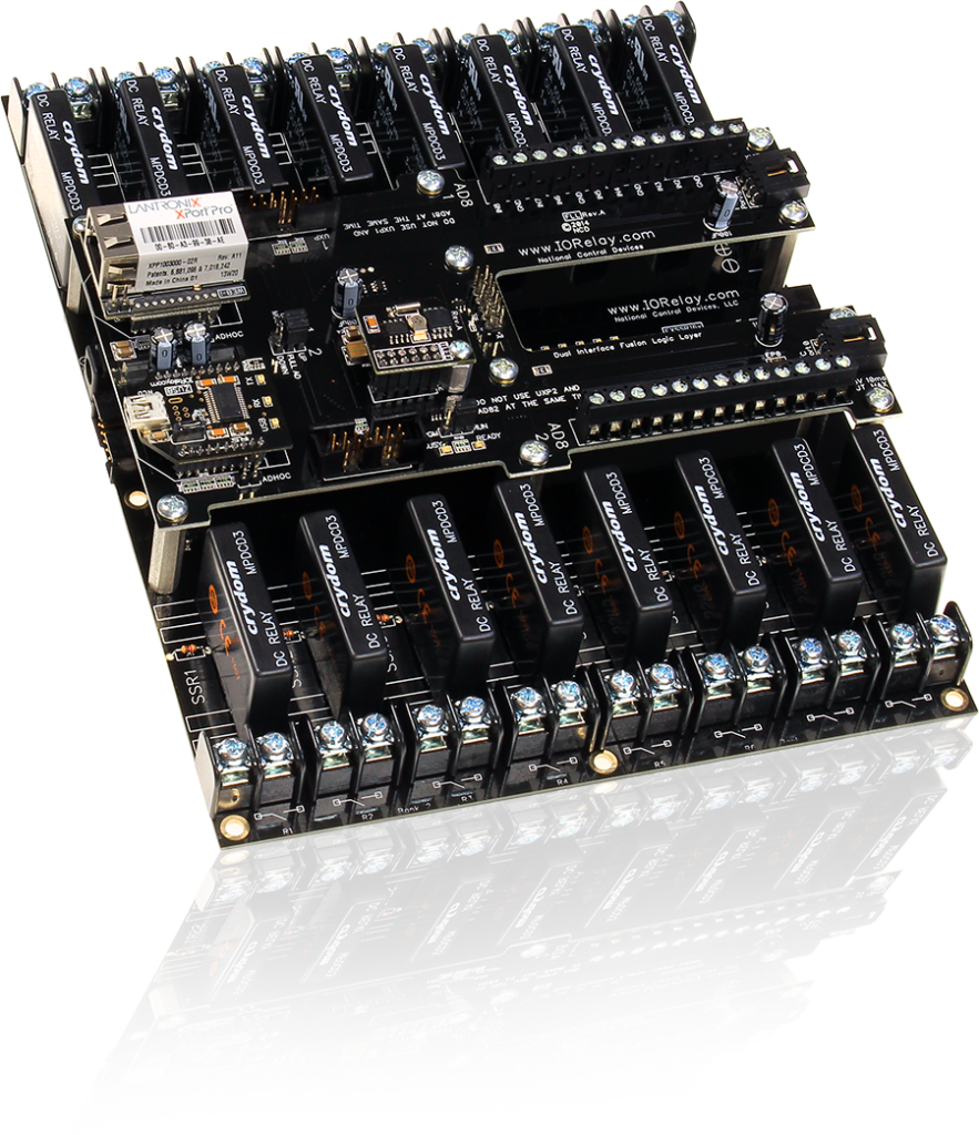 Fusion 16-Channel Solid State Relay Controller with 16 GPIO or ADC and I2C - NCD Store