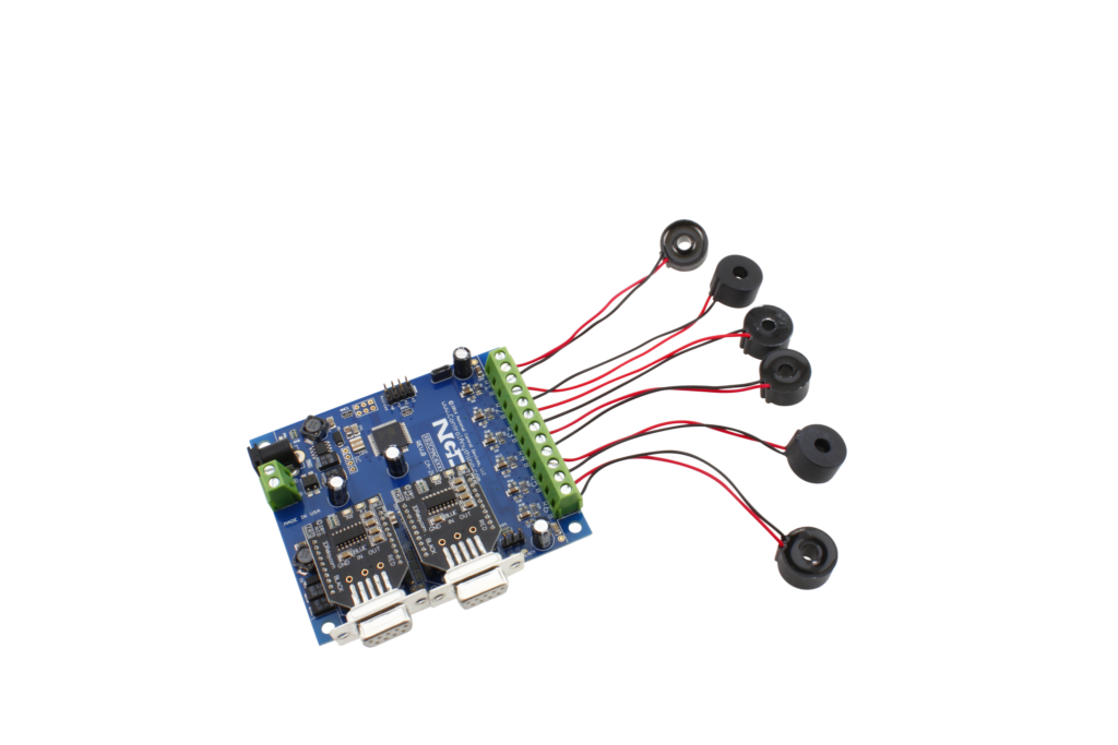 Industrial Current Monitor 6-Channel 5-20 Max Amps Wired Solid Core ...