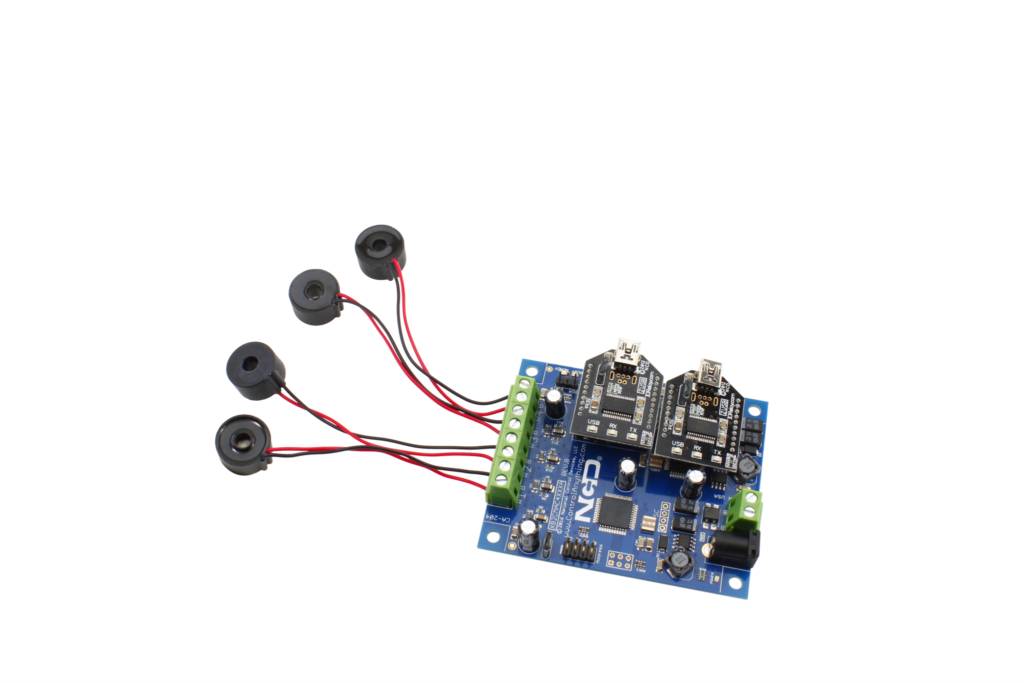 Industrial Current Monitor 4-Channel 5-20 Max Amps Wired Solid Core ...