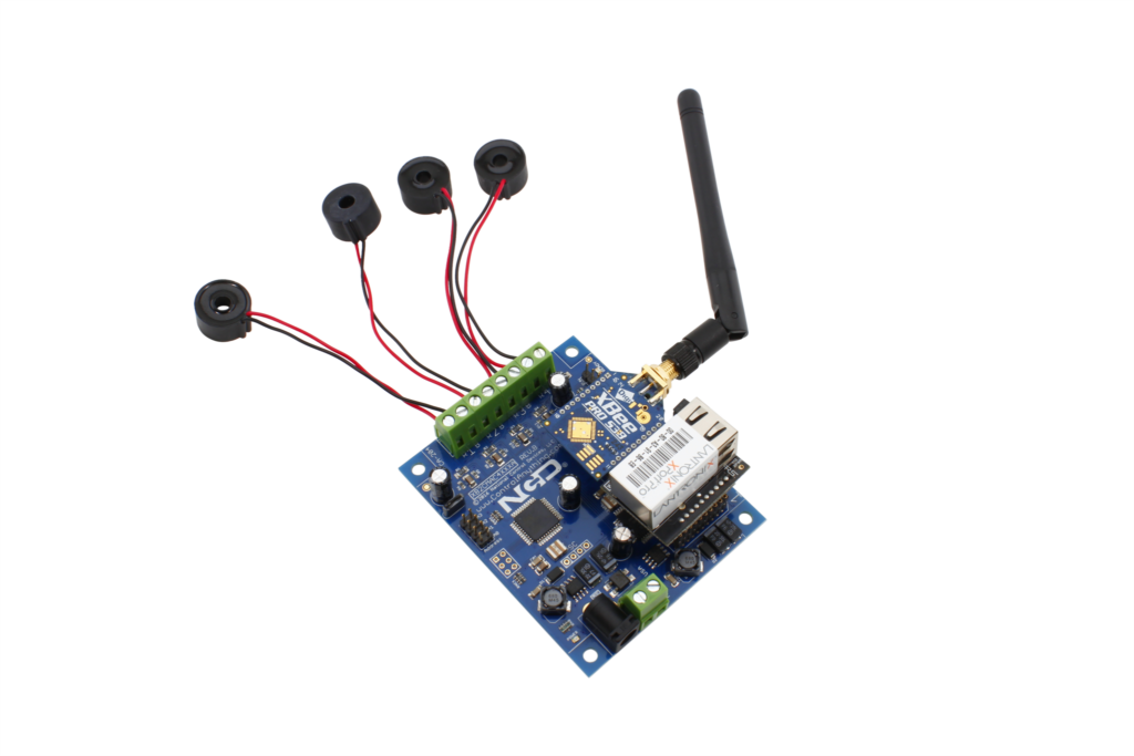 Industrial Current Monitor 4-Channel 5-20 Max Amps Wired Solid Core ...