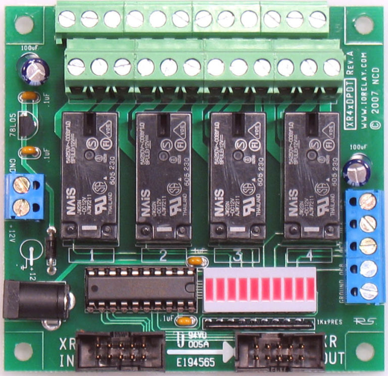 XR Expansion 4 Channel DPDT Signal Relay Controller - NCD Store