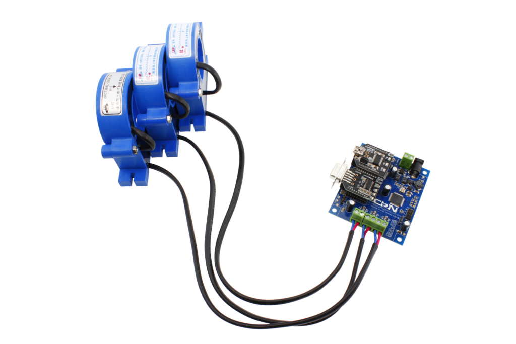 Industrial High-Current Monitor 3-Channel 100-600 Max Amps Wired Split ...