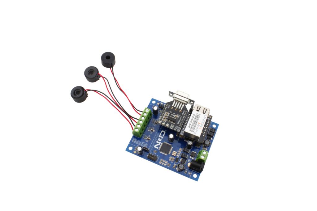 Industrial Current Monitor 3-Channel 5-20 Max Amps Wired Solid Core ...