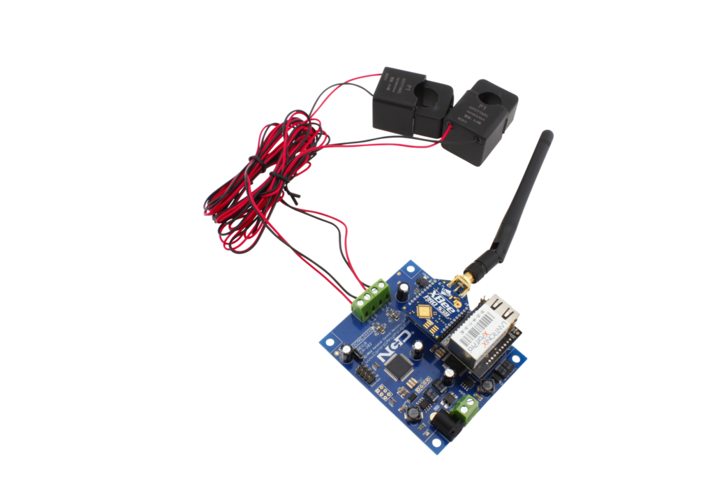 Industrial Current Monitor 2-Channel 10-100 Max Amps Wired Split Core ...