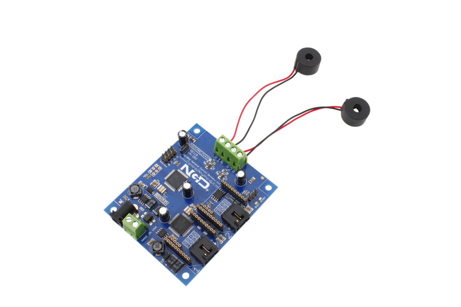 Industrial Current Monitor 2-Channel 5-20 Max Amps Wired Solid Core ...