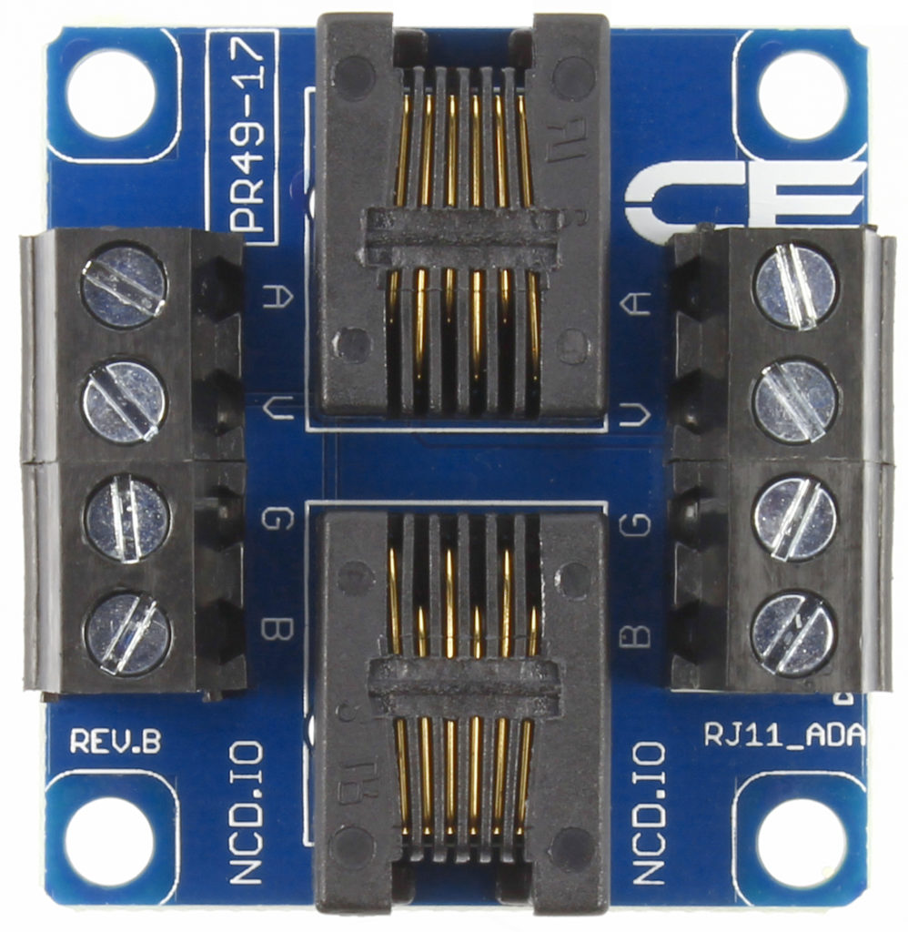 RS-485 Junction Interface Dual RJ11 Dual Screw Terminal - NCD Store