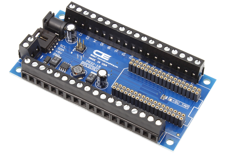 Particle Electron I2C Shield with Screw Terminals and 2 Amp Power ...