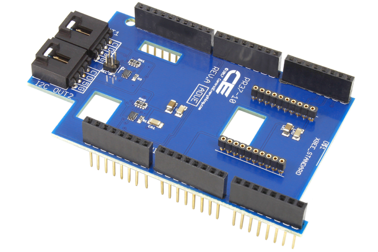 Dual I2C Shield for Arduino Due with Modular Communications Interface ...