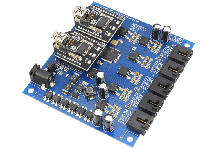 Dual USB to 5-Port I2C Bridge Adapter 100KHz for AnyI2C Software ...
