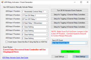 Web Relay Controller for Windows, Linux, Android, IoS and Mac