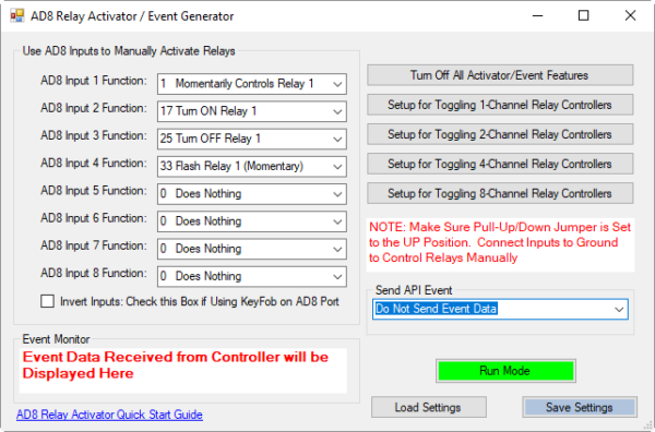 Web Relay Controller for Windows, Linux, Android, IoS and Mac