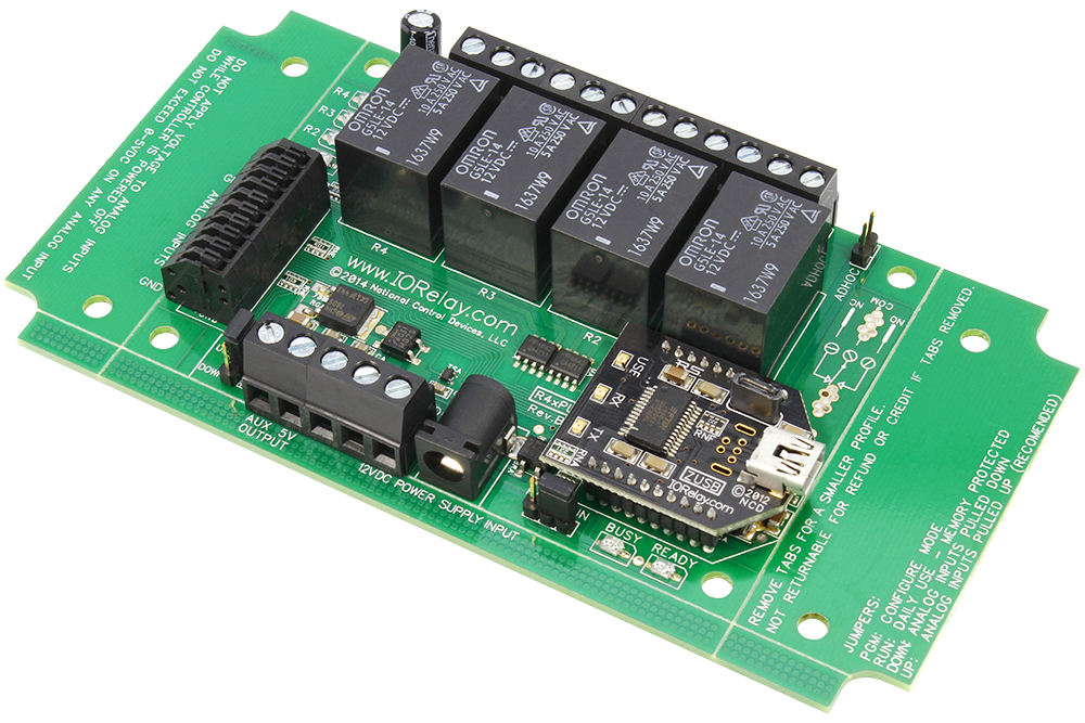 Relay Controller 4-Channel General Purpose SPDT + 8 Channel ADC ProXR Lite - store.ncd.io