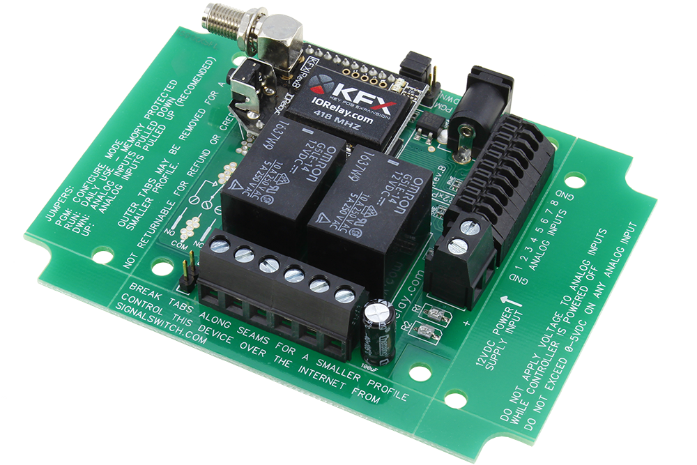 Key Fob Remote Controlled Switch 2-Channel General Purpose Long Range ...