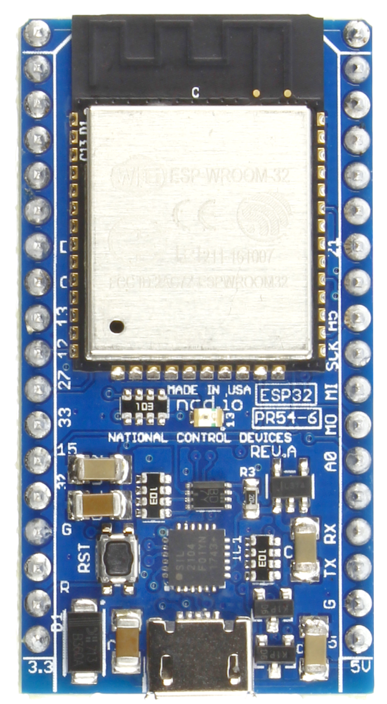 ESP32 IoT WiFi BLE Module with Integrated USB - NCD Store