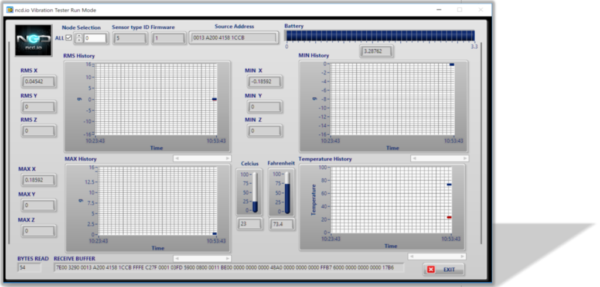 Industrial IoT Wireless 3 Axis Vibration And Temperature Sensor