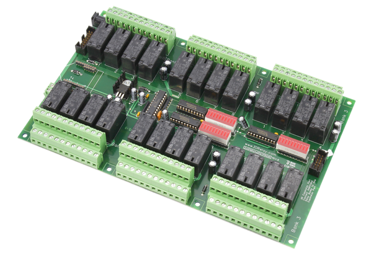 Industrial Relay Controller Board 24-Channel DPDT + UXP Expansion Port ...