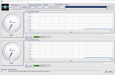 2 Channel Wireless AC Current Sensor | Motor Current Monitoring Device